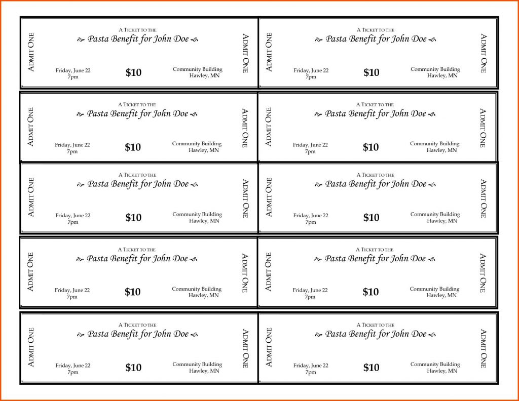 013 Template Ideas Free Printable Raffle Ticket Download Word Design ...