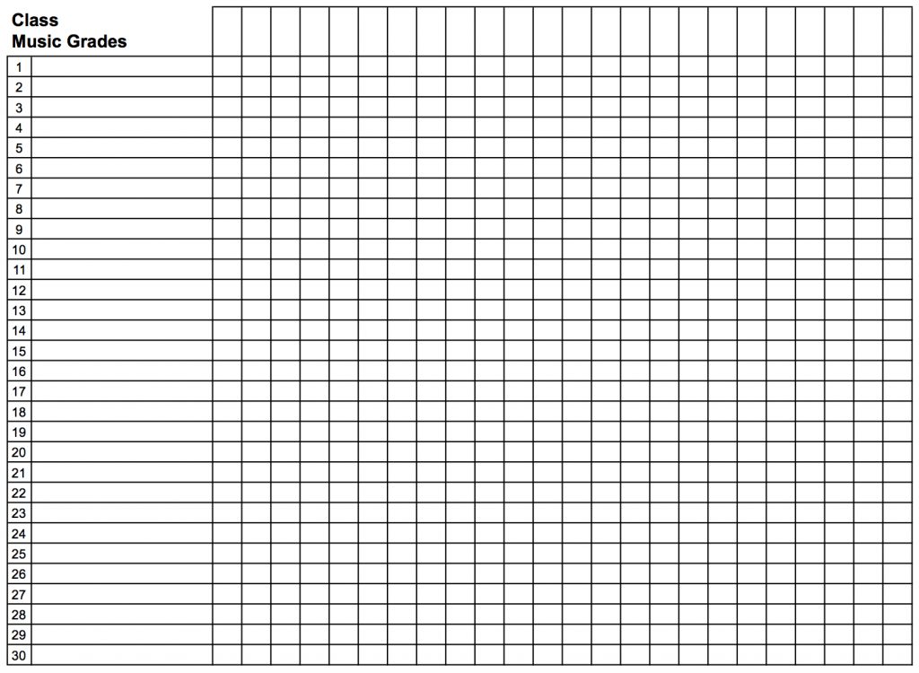 018 Template Ideas Gradebook Grid Landscape Teacher Grade Book - Free ...
