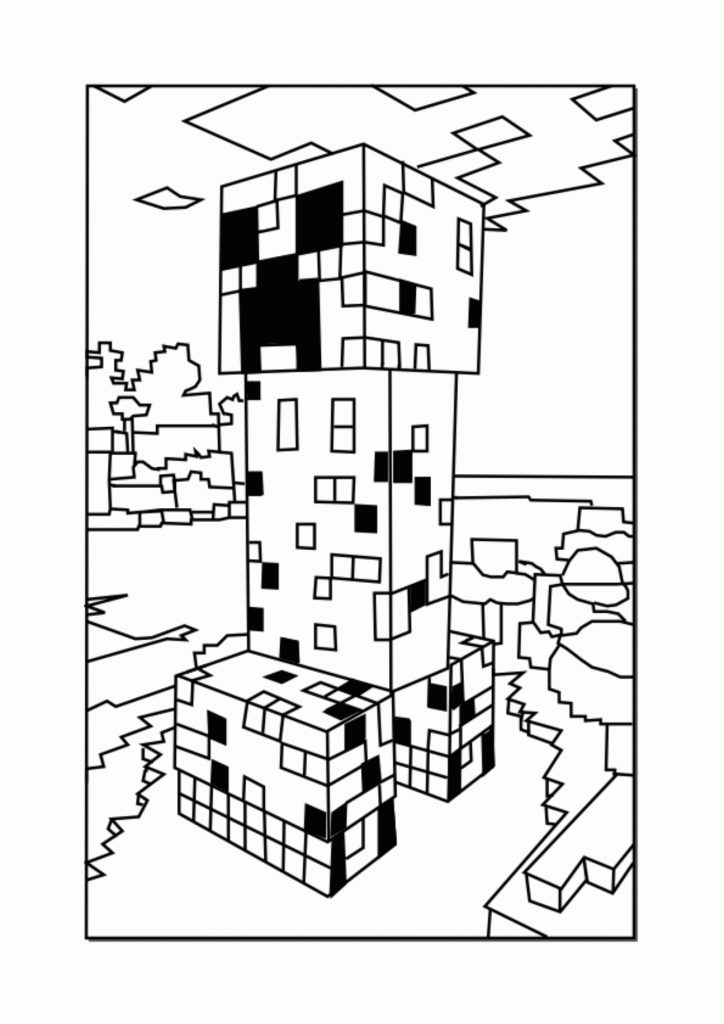 Best Minecraft Creeper Coloring Pages - Free, Printable Minecraft ...
