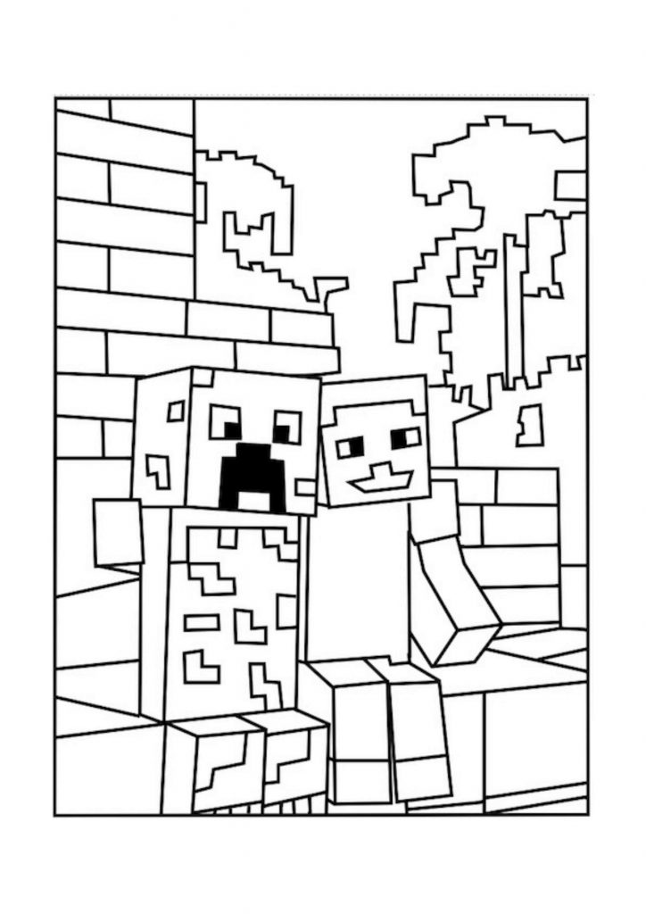 Best Minecraft Creeper Coloring Pages - Free, Printable Minecraft ...