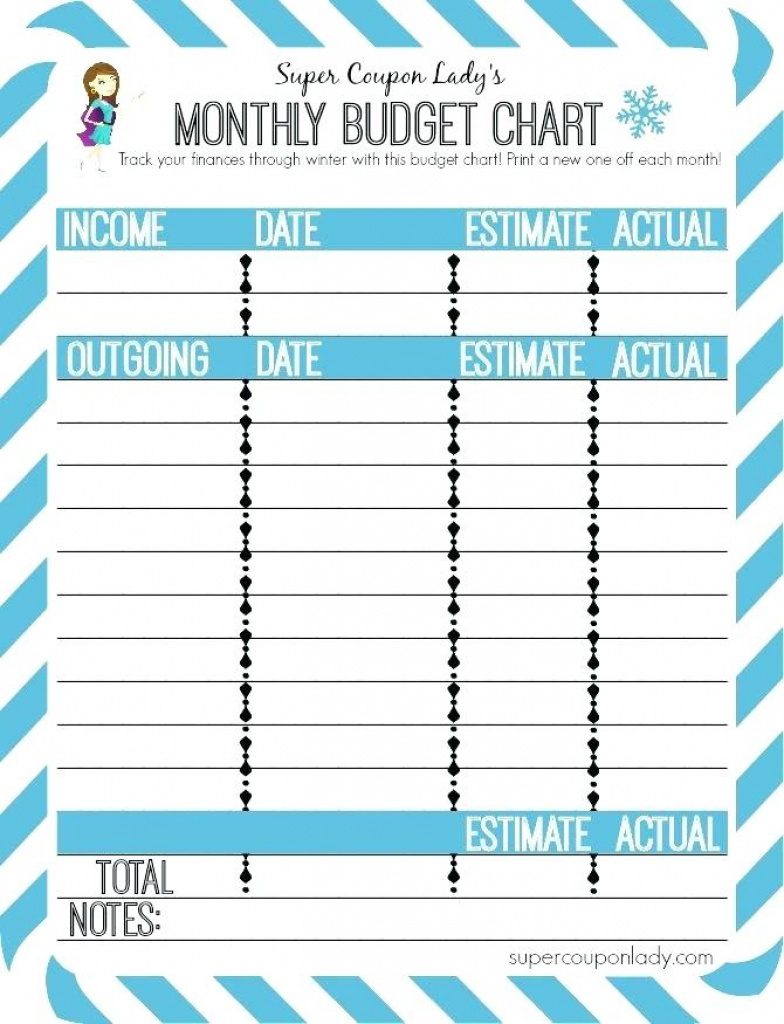 Blank Budget Chart Template Free Printable Planner House – Clicktips ...