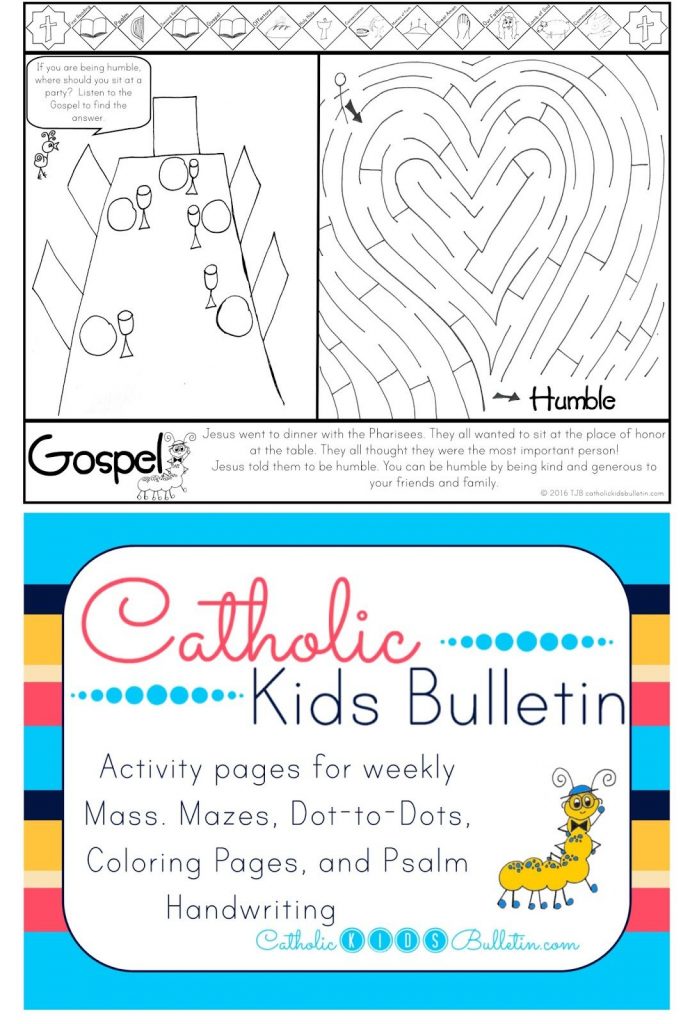 Catholic Kids Bulletin Coloring Page - A Free Printable For Every ...