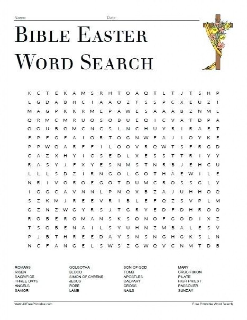 Christian Word Search Printable Free Bible Easter – Midcitywest - Free ...