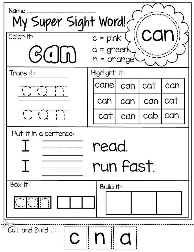 Coloring Pages : Coloring Pages Sight Words Worksheets Pdf Download ...