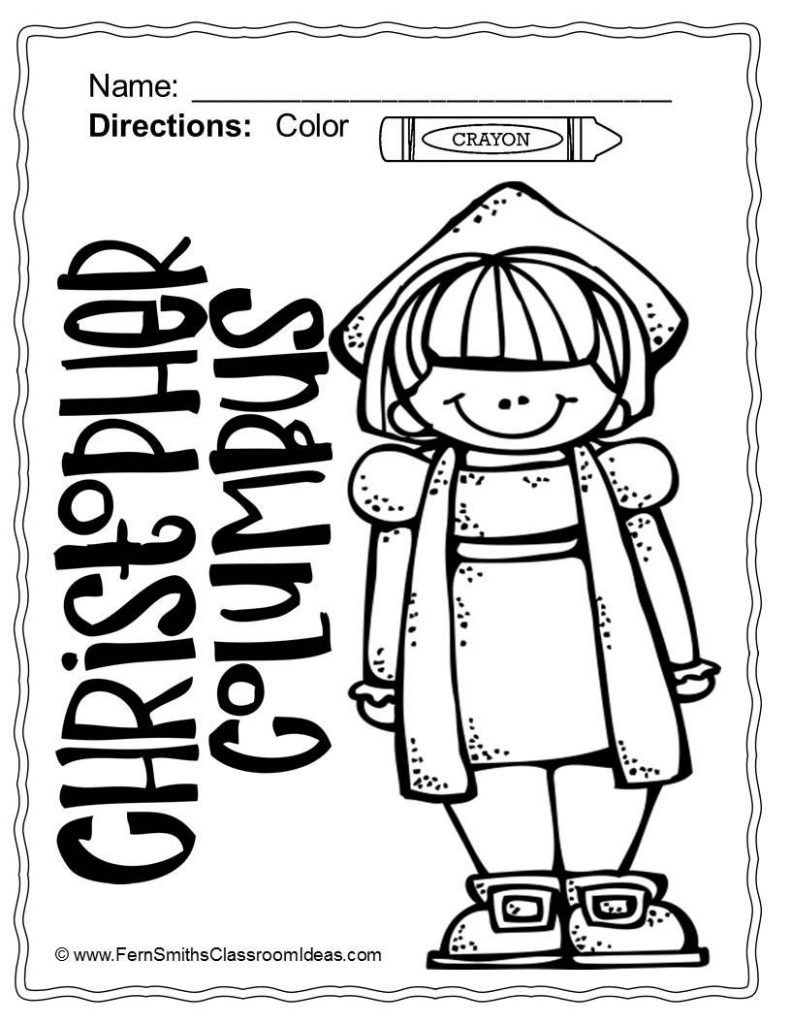 Columbus Day Coloring Pages Dollar Deal - 21 Pages Of Columbus Day ...