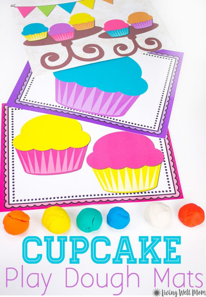 Cupcake Playdough Mats - Free Printable Activity For Kids | Creative ...
