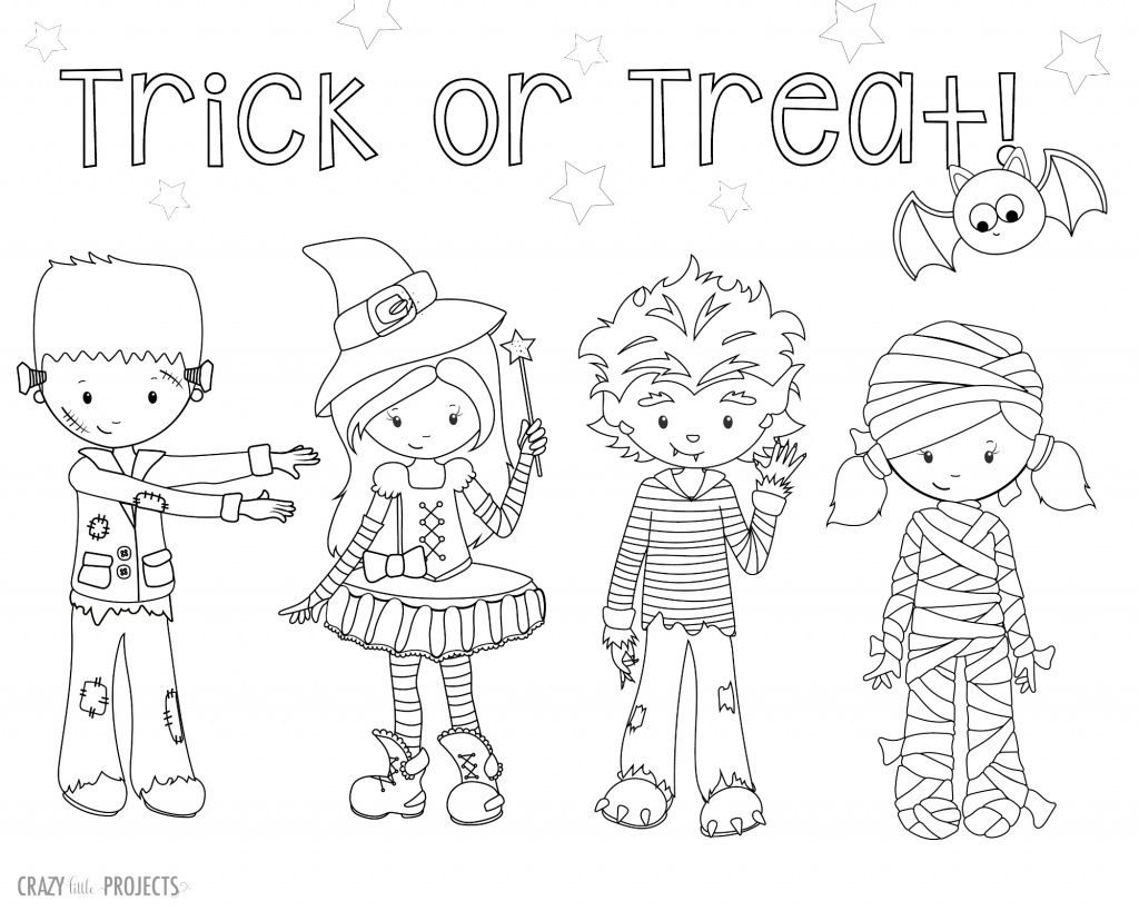 Cute Free Printable Halloween Coloring Pages | Halloween Party - Free ...