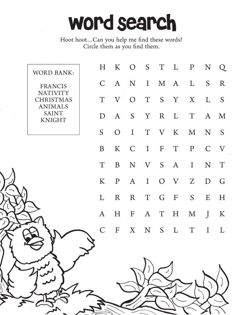 Download This Great Advent Word Search For Your Family Or Your Class ...