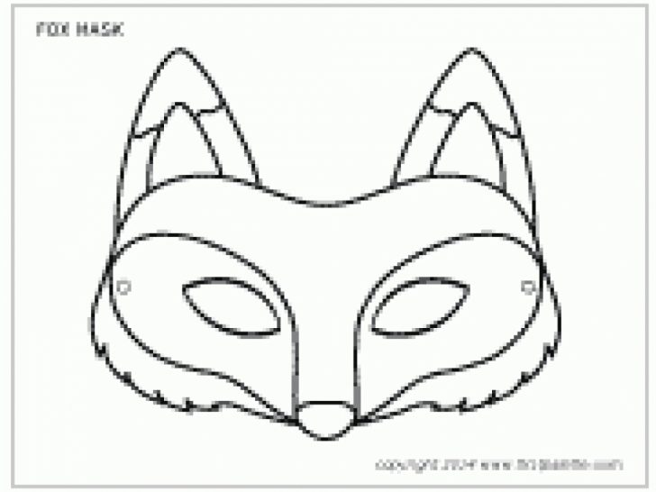 Fox Mask | Printable Templates & Coloring Pages | Firstpalette For ...