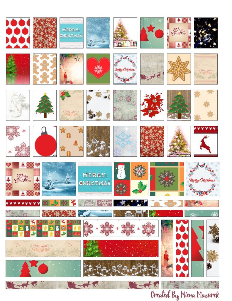 Free Christmas And Winter Mini Panner Stickers Printable - Free ...
