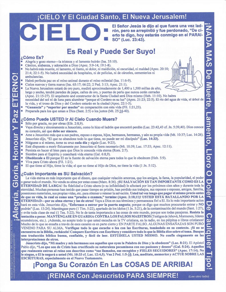 Free Gospel Tracts And Christian Evangelism Printable Bible Tracts ...