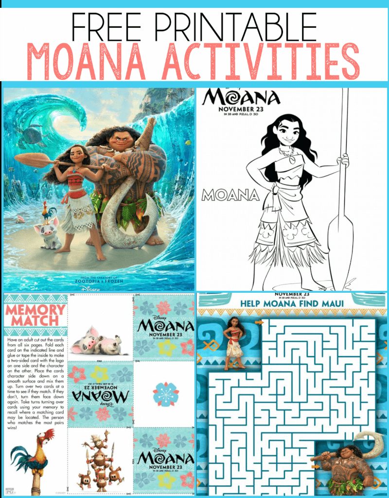 Free Moana Printables - Coloring Pages, Party Printables, And More ...