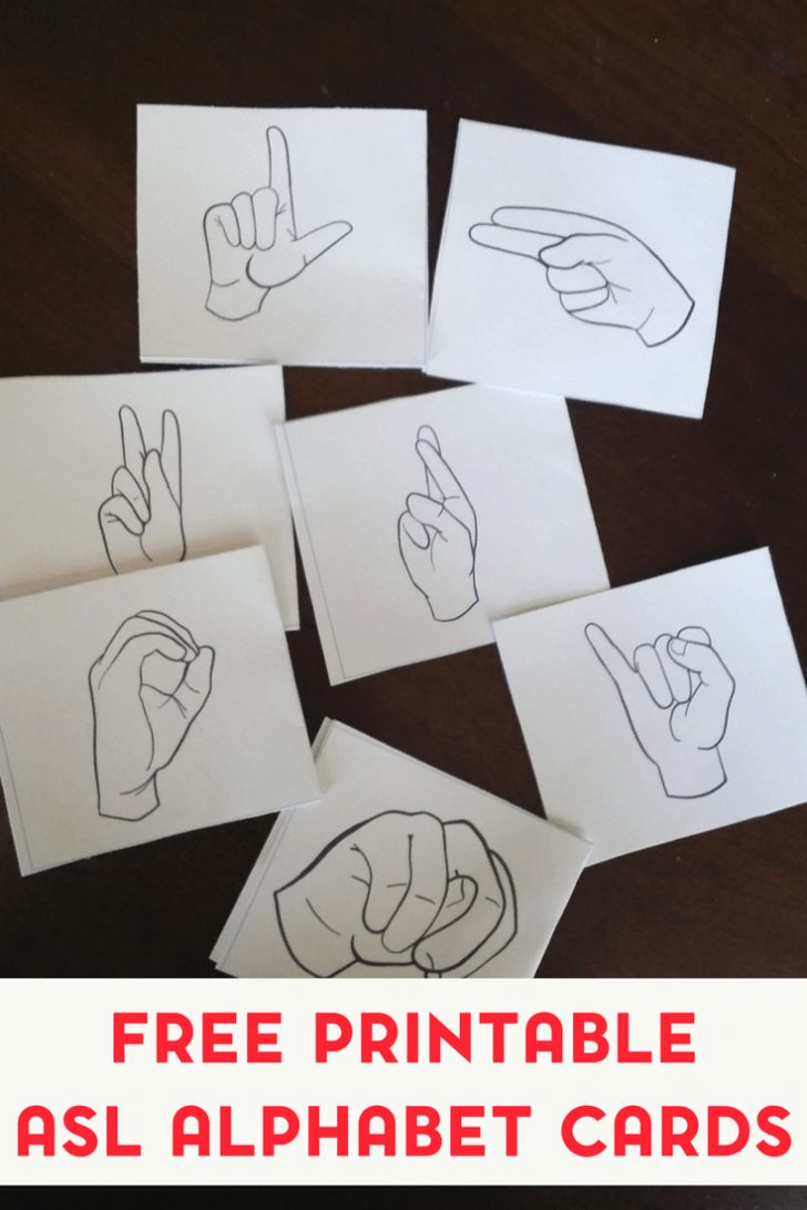 Free Printable American Sign Language Alphabet Flashcards - Sign ...