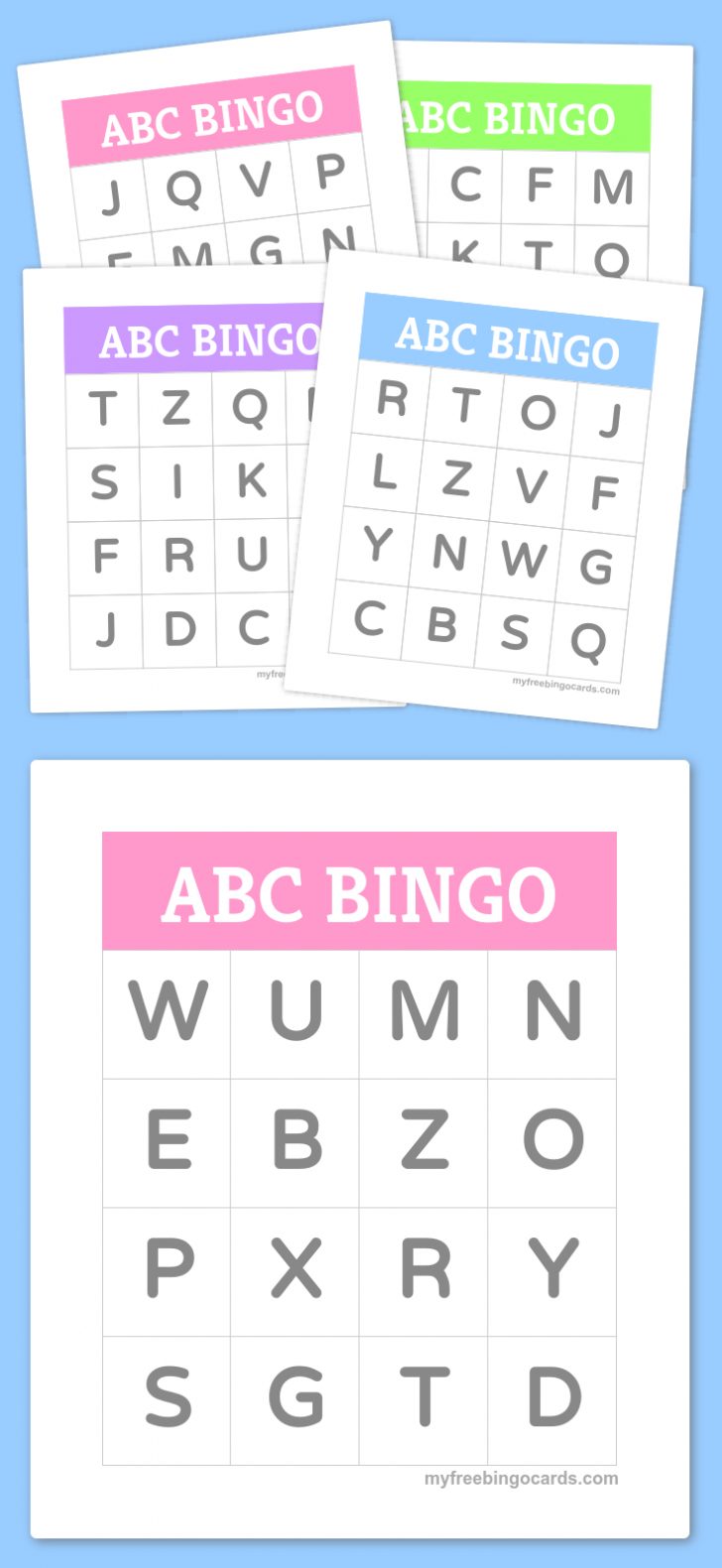 Free Printable Bingo Cards | Bingo Cards | Pinterest | Preschool - Free ...