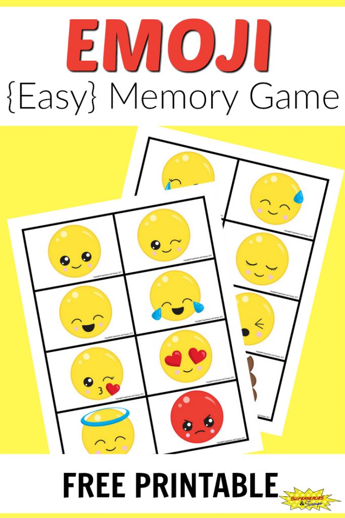 Free Printable Emoji Memory Game For Kids | After School Activities ...