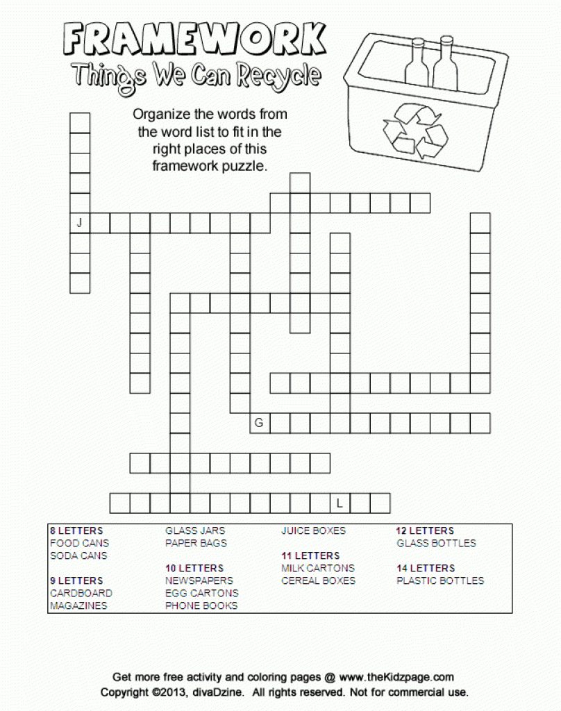 Free Printable Recycling Worksheets | Cialiswow Within Free - Free ...
