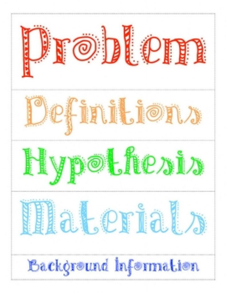 Free Printable Science Fair Project Board Labels | Free Printable ...