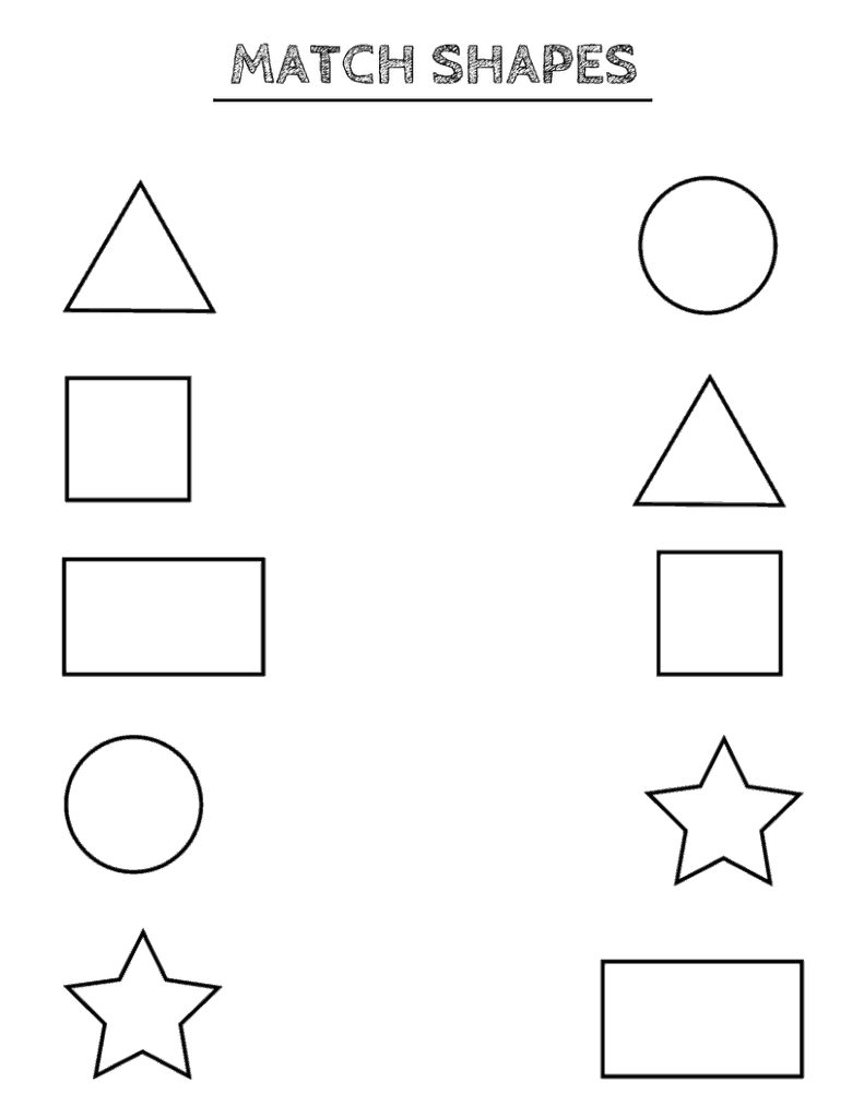 Free Printable Shapes Worksheets For Toddlers And Preschoolers - Large ...