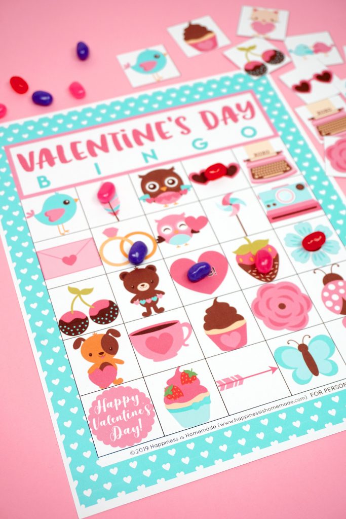 Free Printable Valentine Bingo - Happiness Is Homemade - Free Printable ...