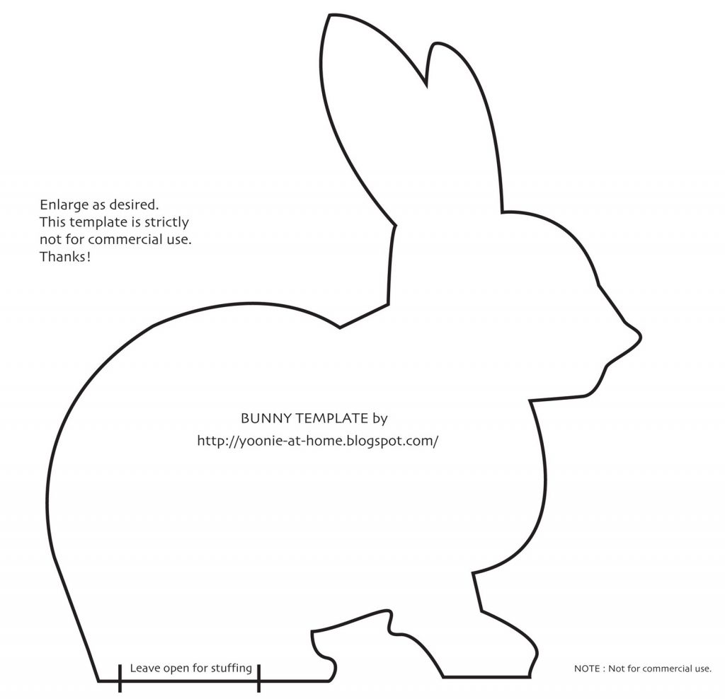 Free Rabbit Template, Download Free Clip Art, Free Clip Art On - Free ...