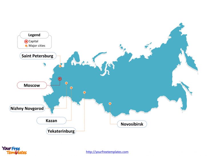 Free Printable Map Of Russia