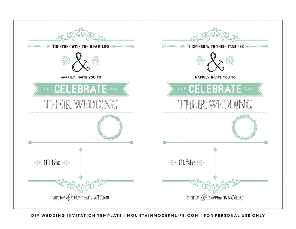 Free Printable Wedding Invitations With Photo