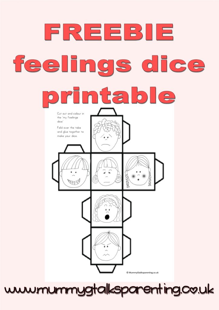 Freebie Feeling Dice Printable. Freebie Preschool Printables. Fun ...
