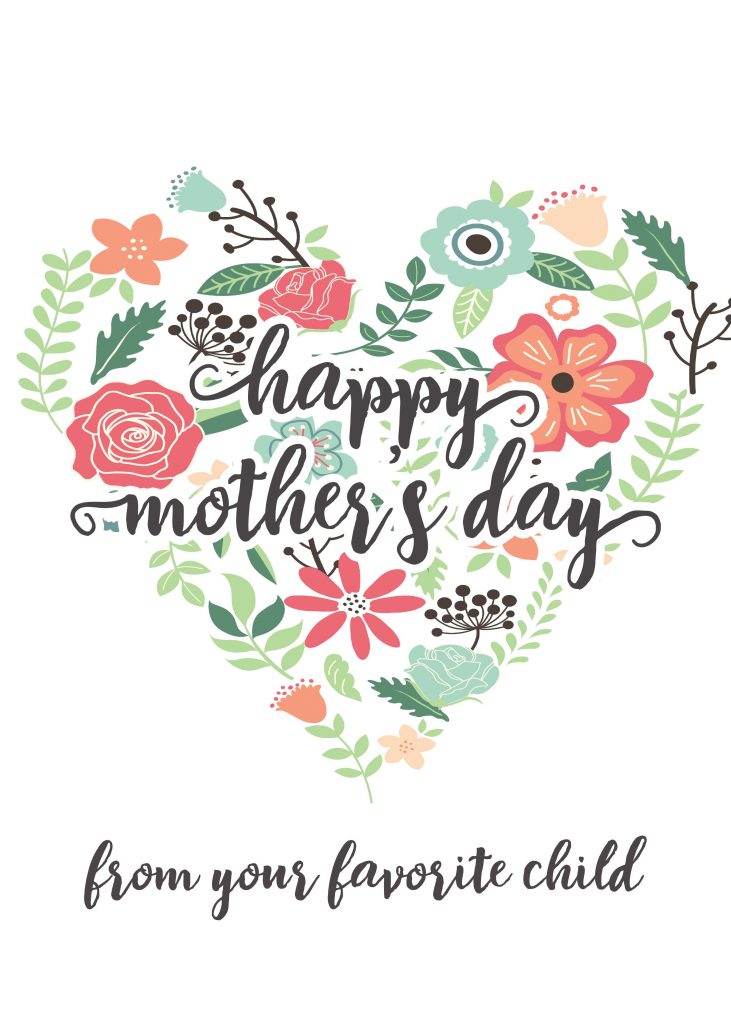 Happy Mothers Day Messages Free Printable Mothers Day Cards - Free ...
