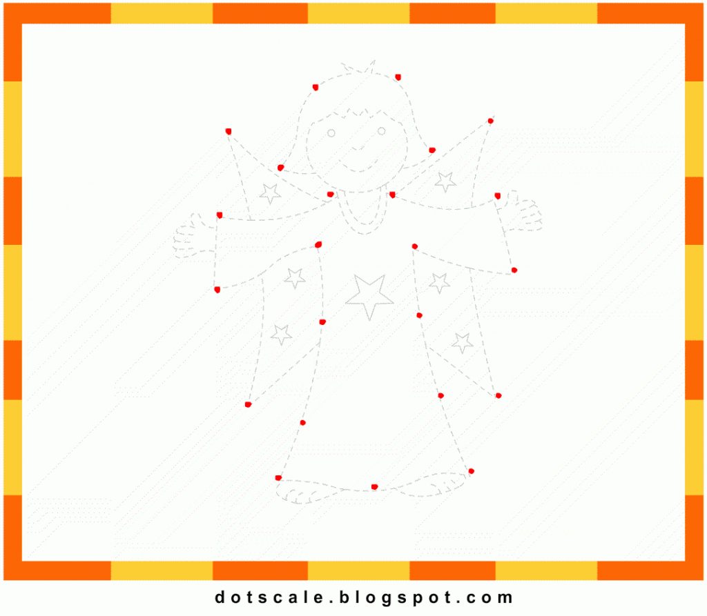 Kids Printable Dot To Dot Free: Angel Dot To Dot - Free Printable Dot ...