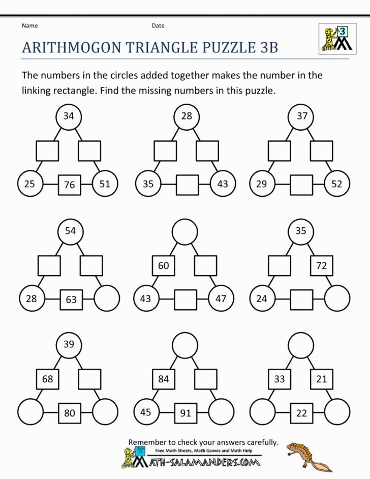 Free Printable Logic Puzzles For Middle School