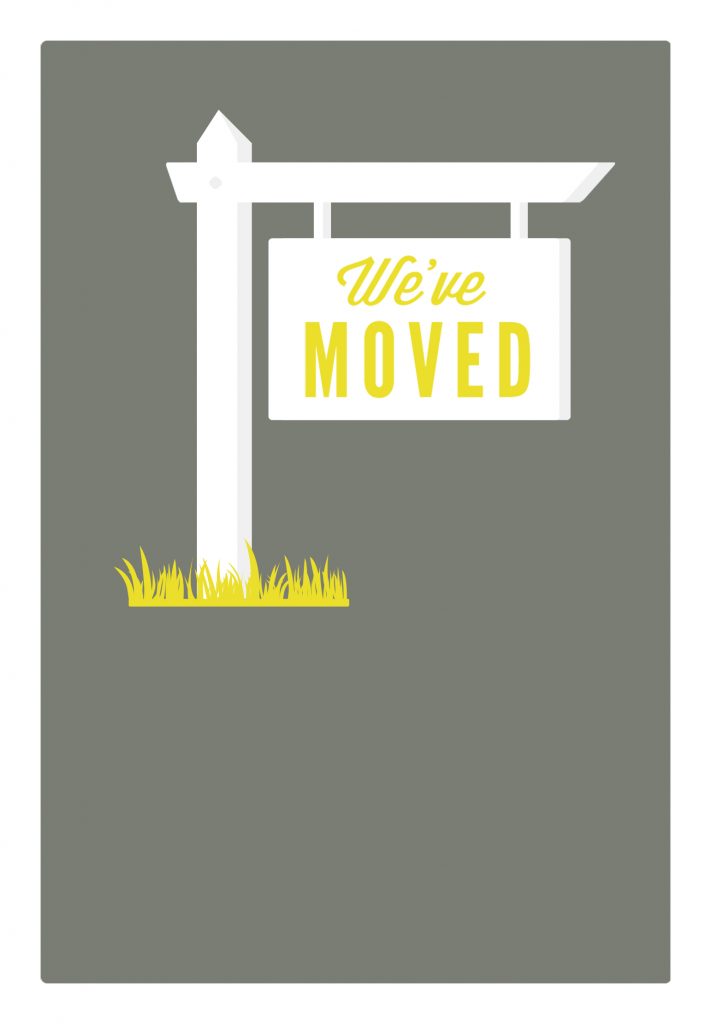 Our New Address - Free Printable Moving Announcement Template - We Are ...
