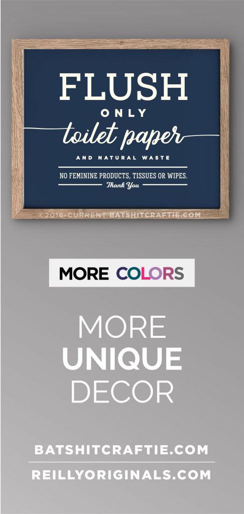 Please Do Not Flush Bathroom Sign Septic System Only Toilet Paper ...