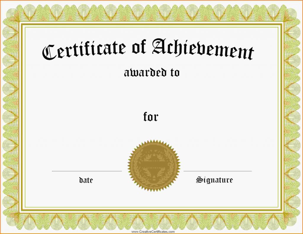 Free Printable Award Certificates