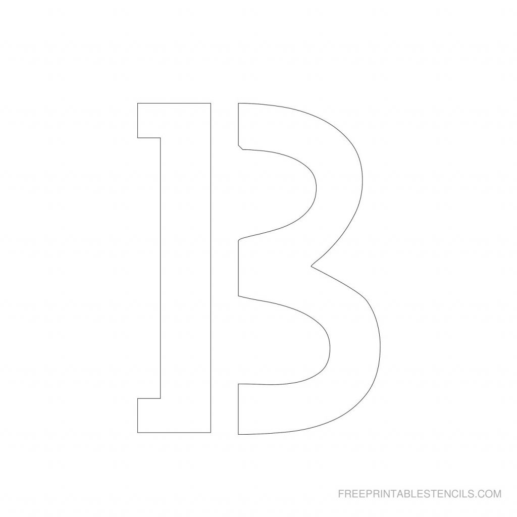 Printable 4 Inch Letter Stencils A-Z | Free Printable Stencils - Free ...