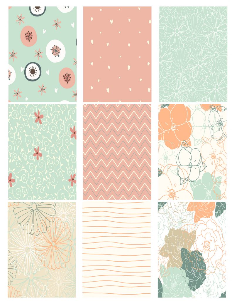 Printable Atc Background Collage Sheet - Whimsical Patterns - The ...