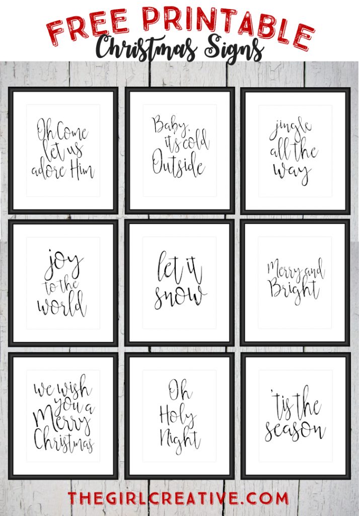 Printable Christmas Party Signs – Festival Collections - Free Printable ...