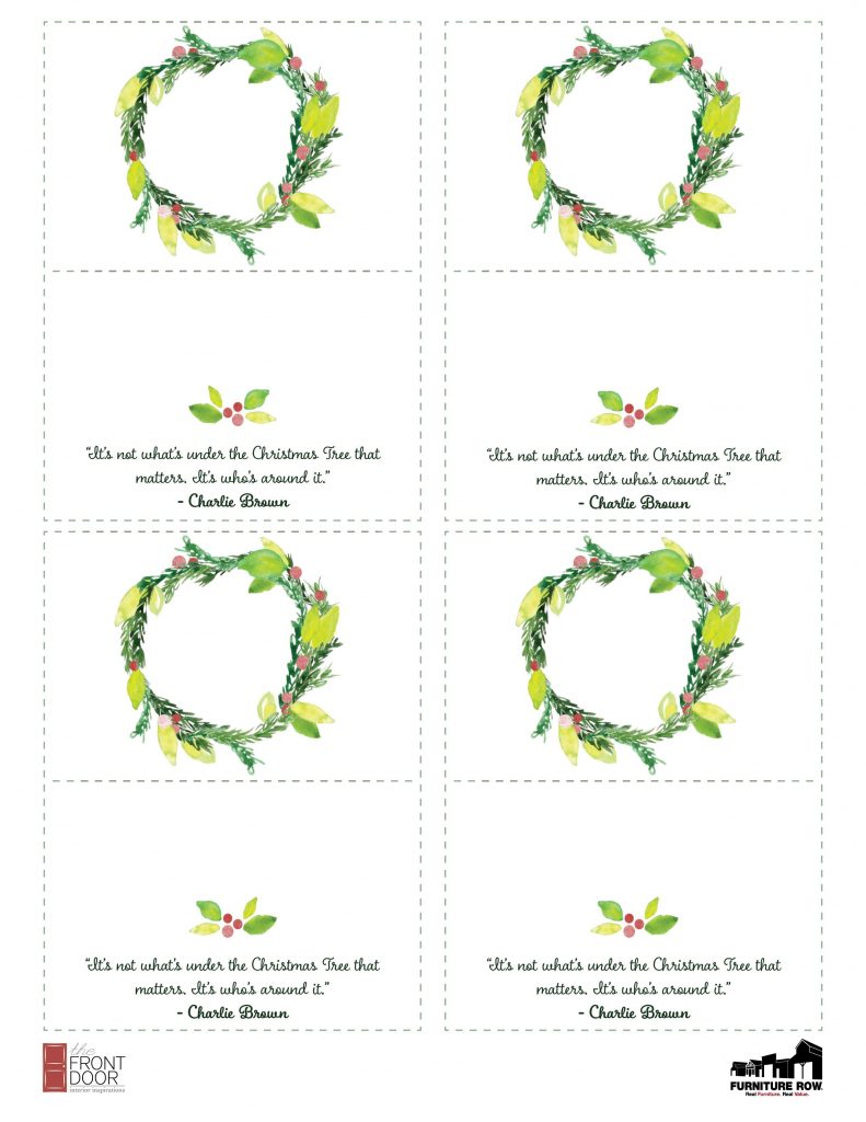 Free Printable Place Cards