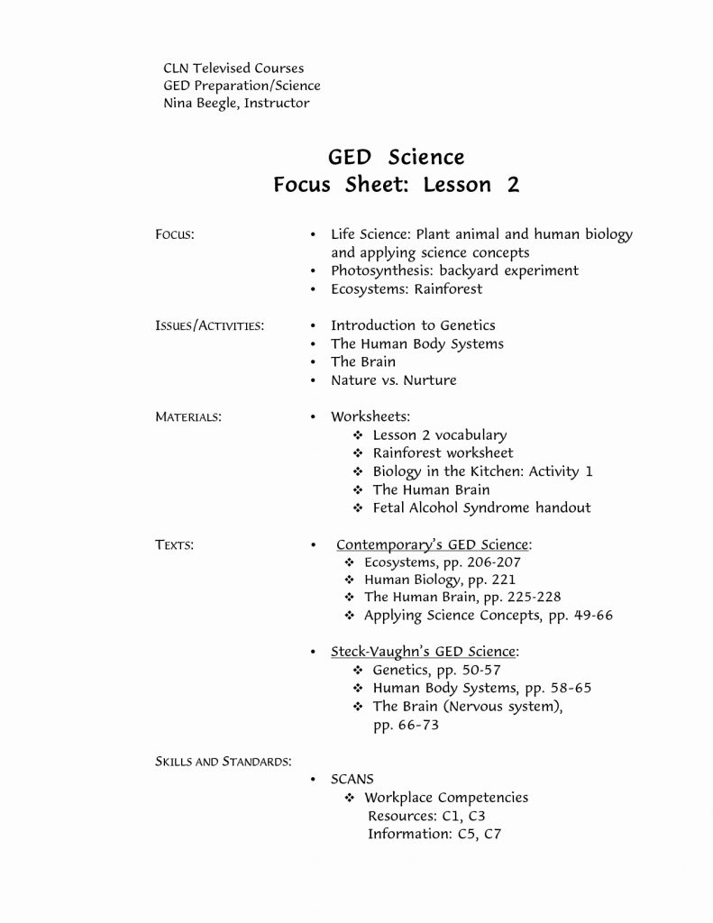Printable Ged Practice Worksheets Pdf - Happy Living - Free Printable ...