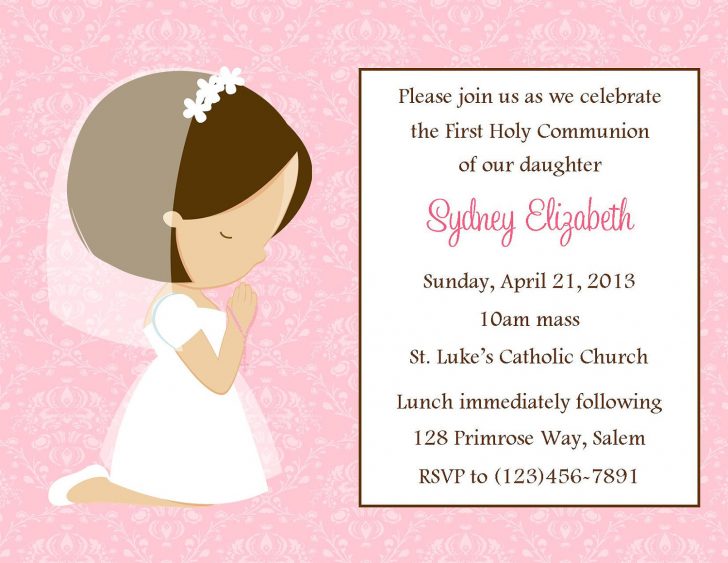 Printable Girl First Communion Clipart - First Holy Communion Cards ...