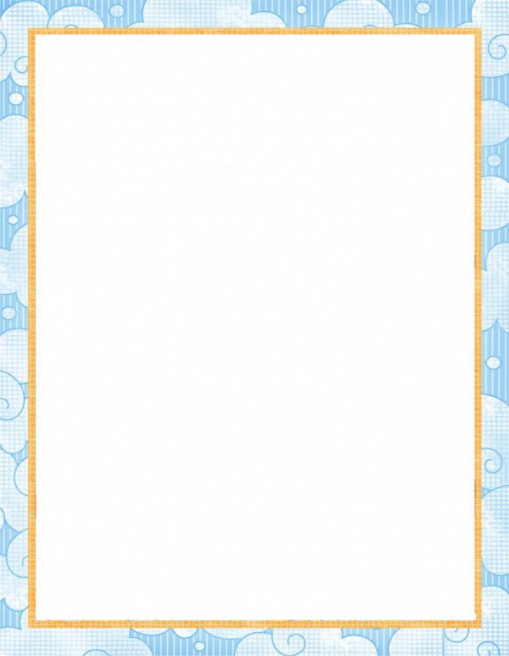 Printable Paper With Baby Borders | Free Printable Baby Stationery ...