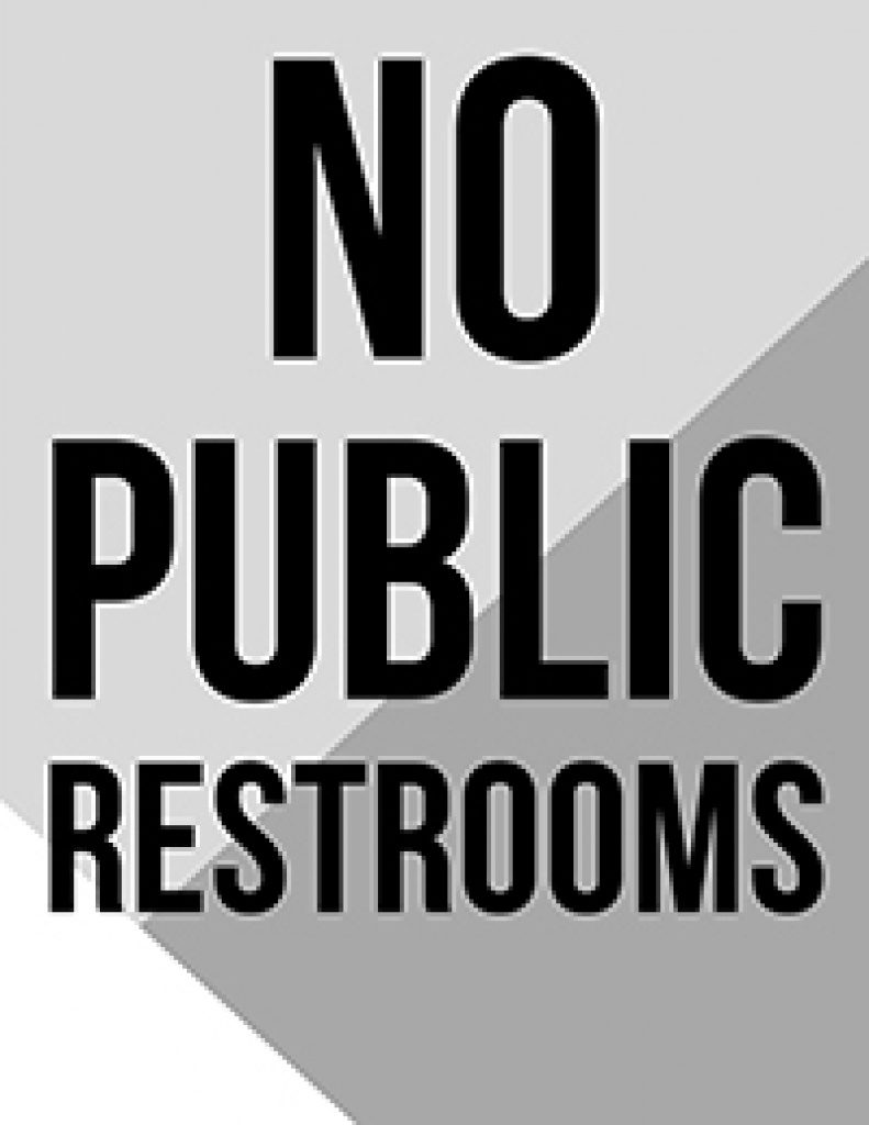 Printable Sign – No Public Restrooms | 100 Simple Books For Free - Free ...