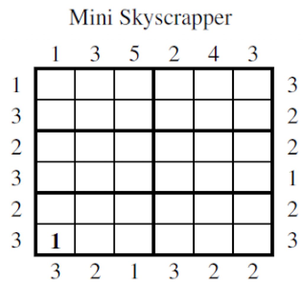 Printable Skyscraper Puzzles #171621 -Printable Myscres In Free - Free ...