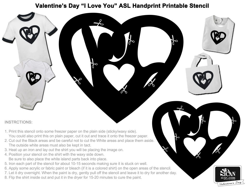 Printable Valentine's Day Activity With Sign Language - Free Printable ...