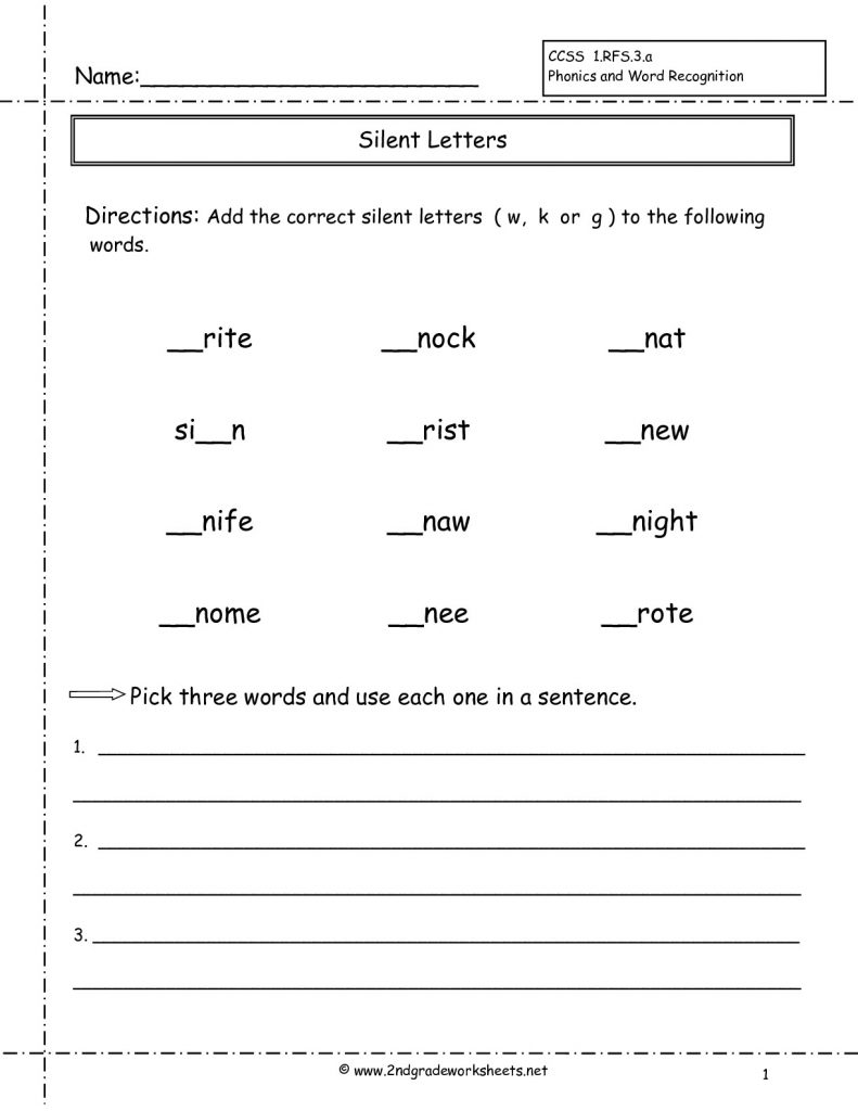 Second Grade Phonics Worksheets And Flashcards - Free Printable Phonics ...