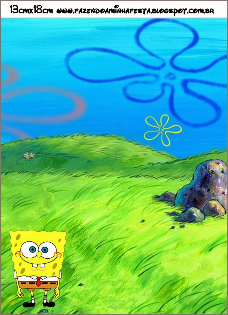 Spongebob Squarepants: Free Printable Cards And Invitations. | Oh My ...