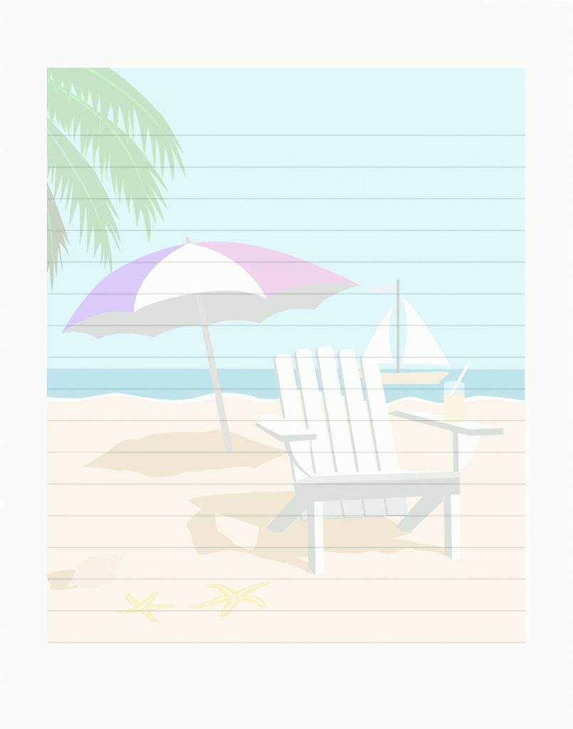 Stationary Borders | Free Printable Beach Stationary (Stationery - Free ...
