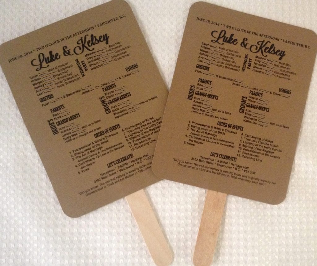 Free Printable Wedding Fan Templates