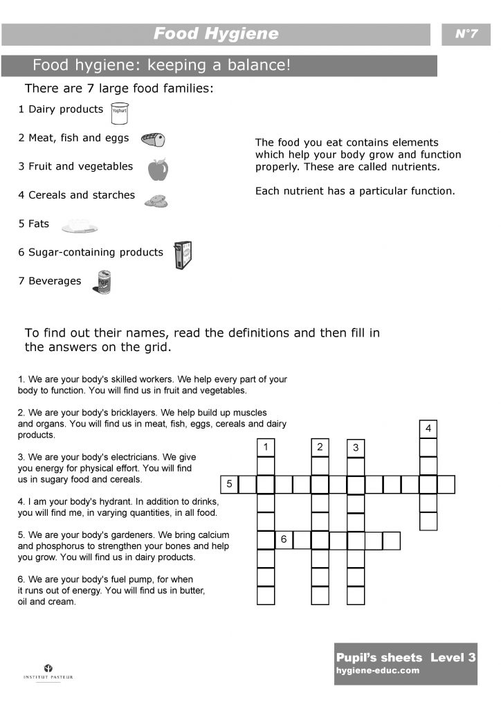 Free Printable Personal Hygiene Worksheets