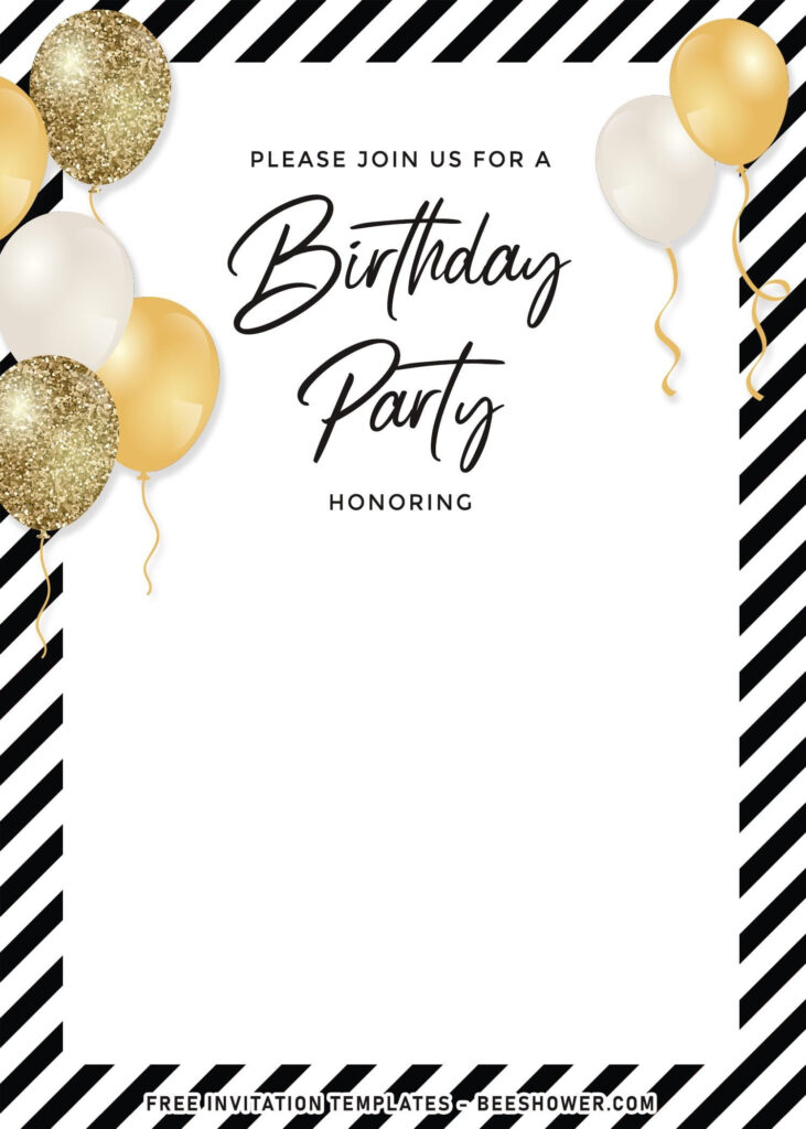 Free Personalized Printable Birthday Party Invitations
