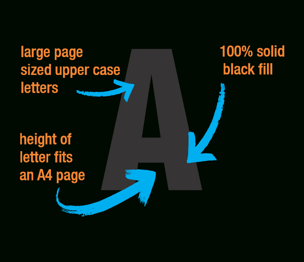 A4 Sized Letters | Alphabet Printable Letter Templates - Free Printable ...